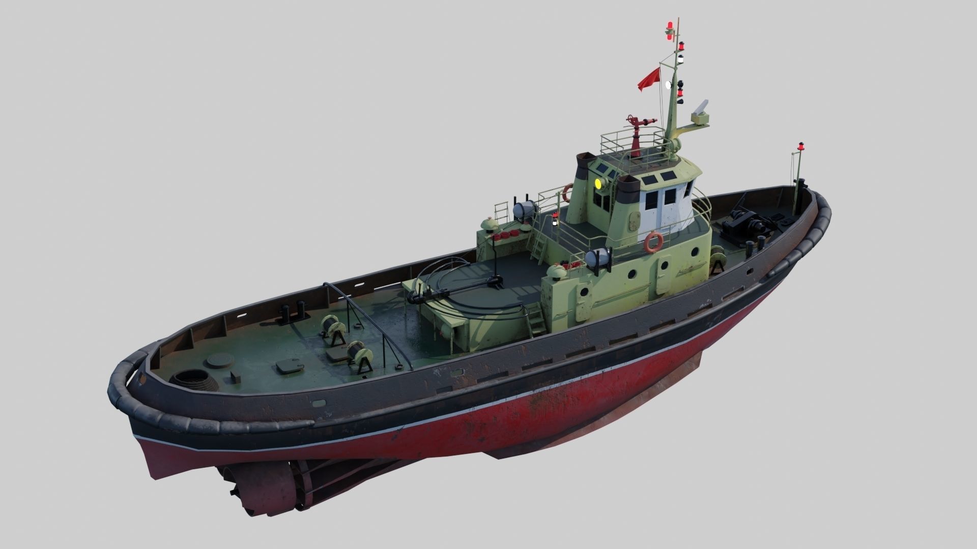 3D model Tugboat project 498 VR / AR / low-poly | CGTrader
