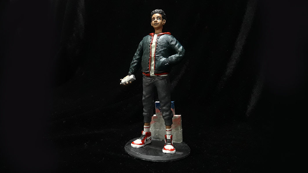 MILES MORALES SPIDERMAN INTO THE SPIDERVERSE 3D model 3D printable ...