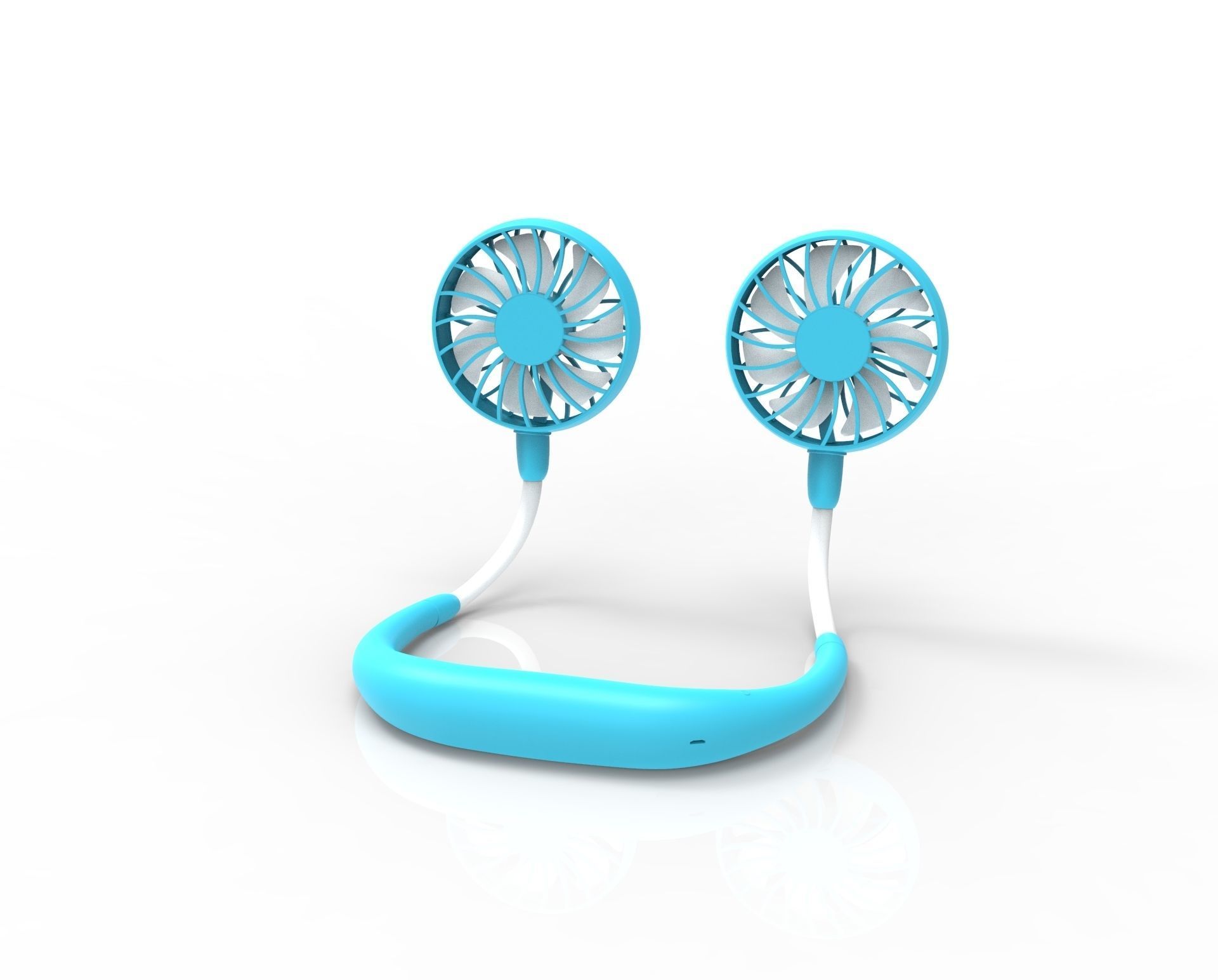 Adjustable Portable Neck Fan 3D Model 3D model | CGTrader