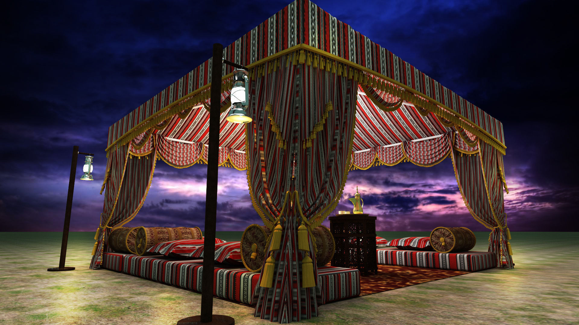 Arabic Tent 3D model | CGTrader