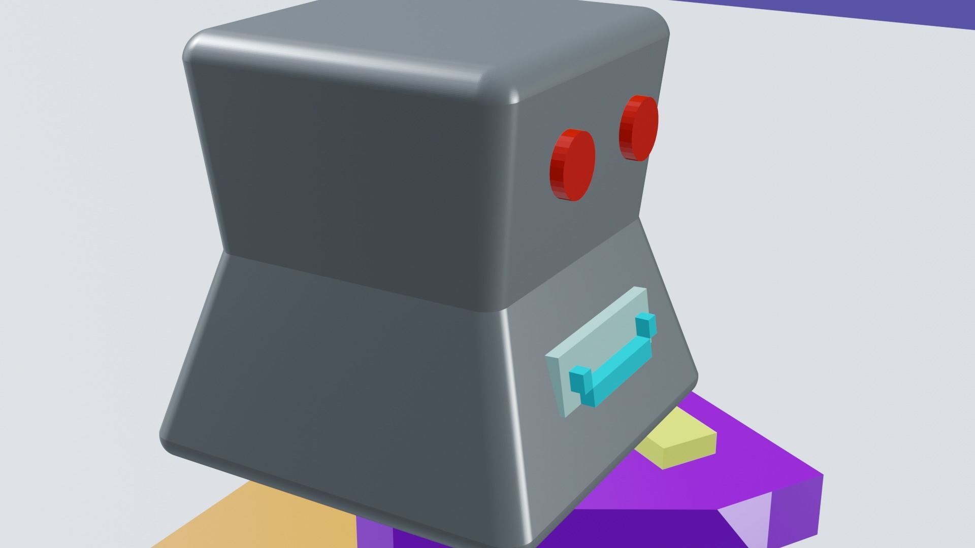 Low Poly Robot free 3D model | CGTrader