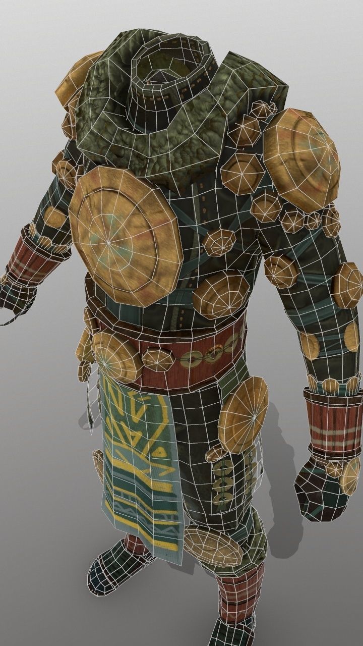 3D model Wooden Plate Armor VR / AR / low-poly | CGTrader