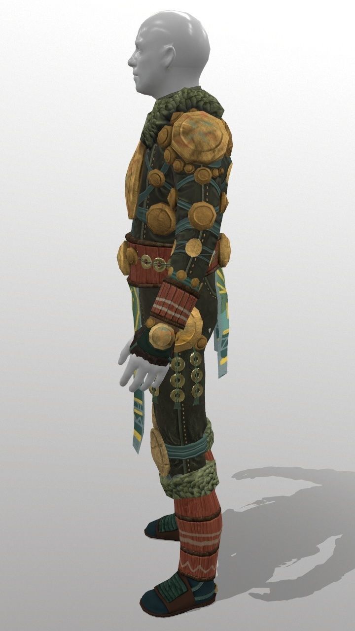 3D model Wooden Plate Armor VR / AR / low-poly | CGTrader