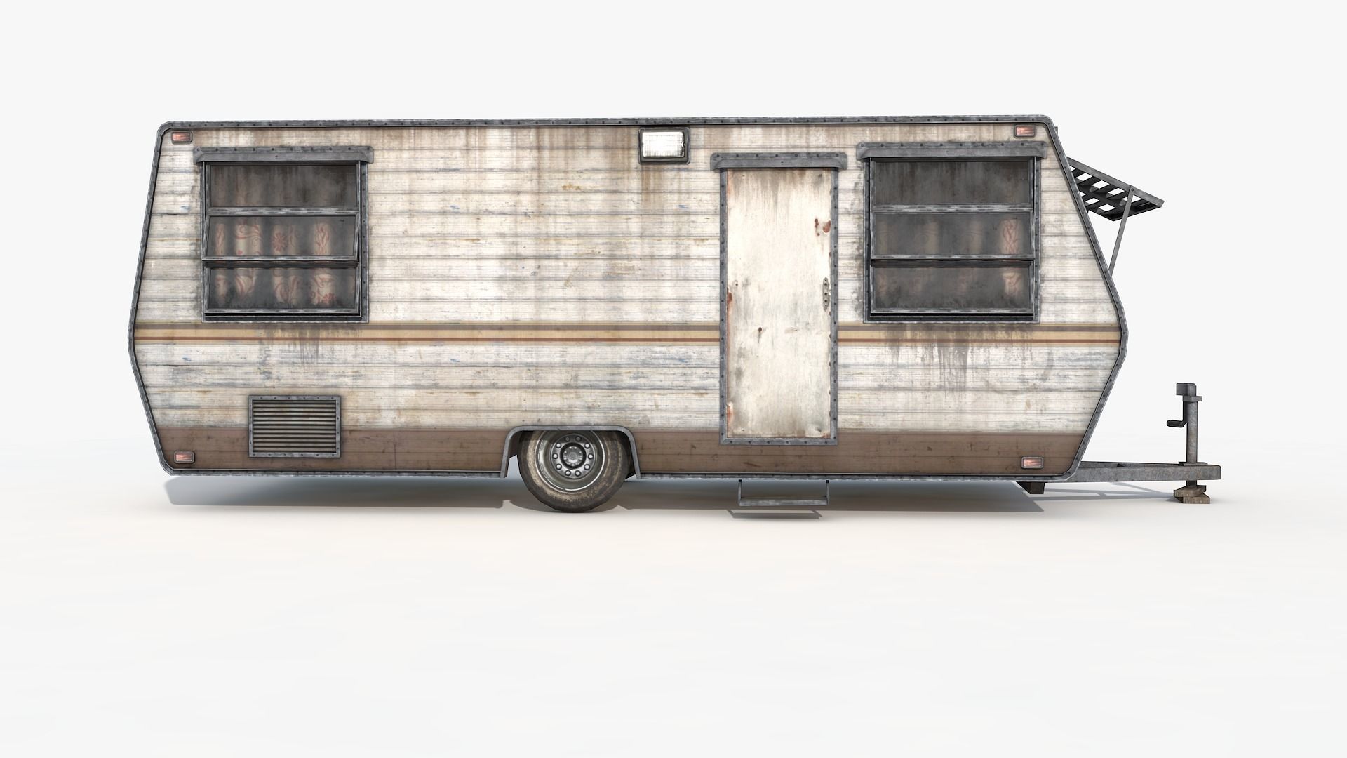 3D model Caravan Trailer House VR / AR / low-poly | CGTrader