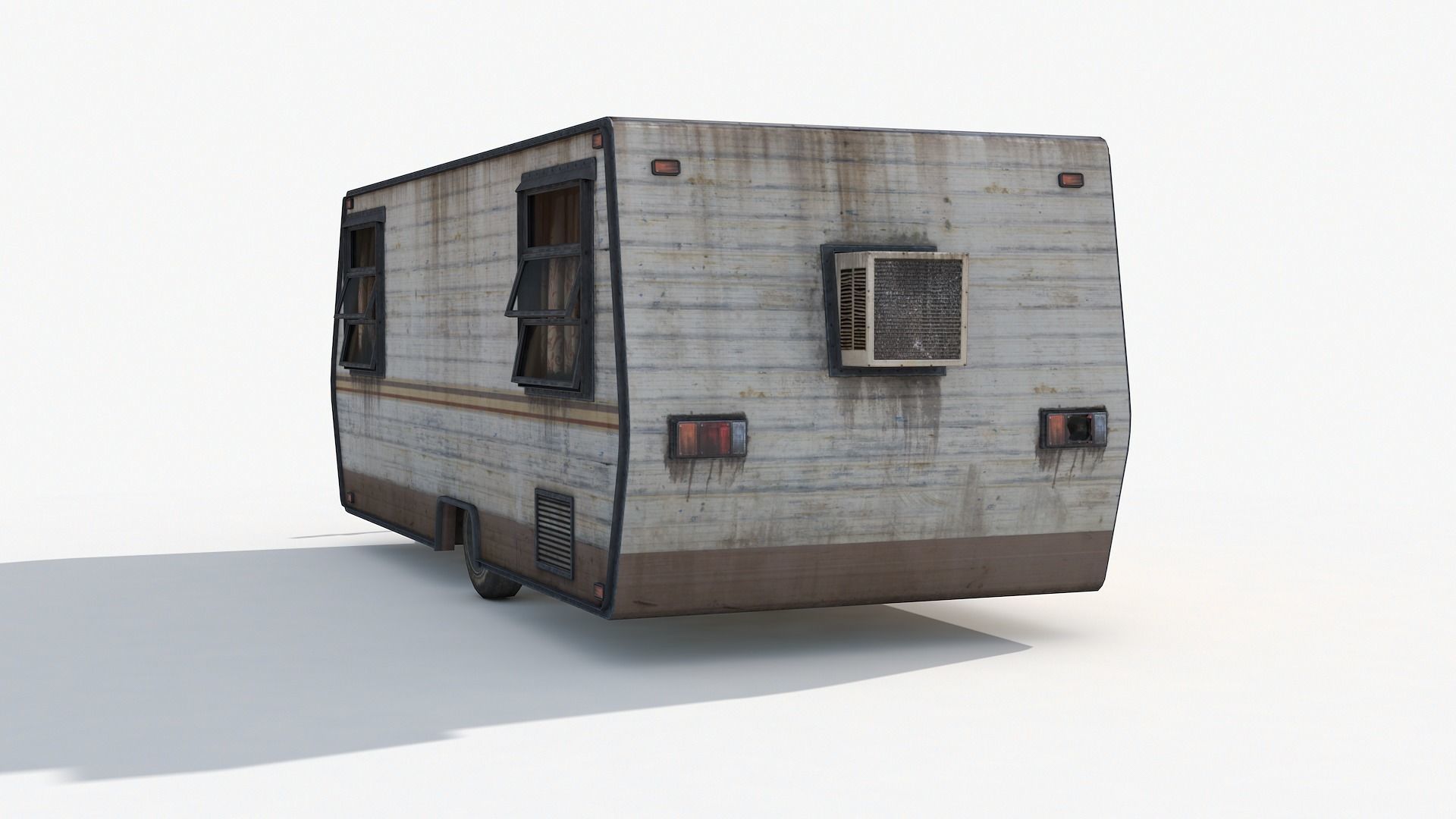 3D model Caravan Trailer House VR / AR / low-poly | CGTrader