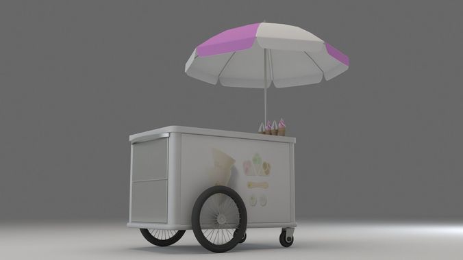 Ice cream Cart 3D model | CGTrader
