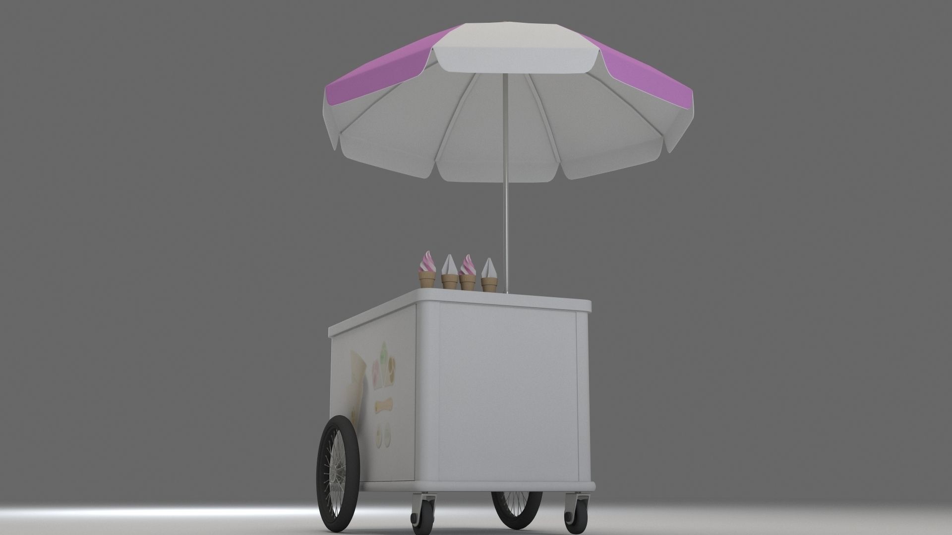 Ice cream Cart 3D model | CGTrader