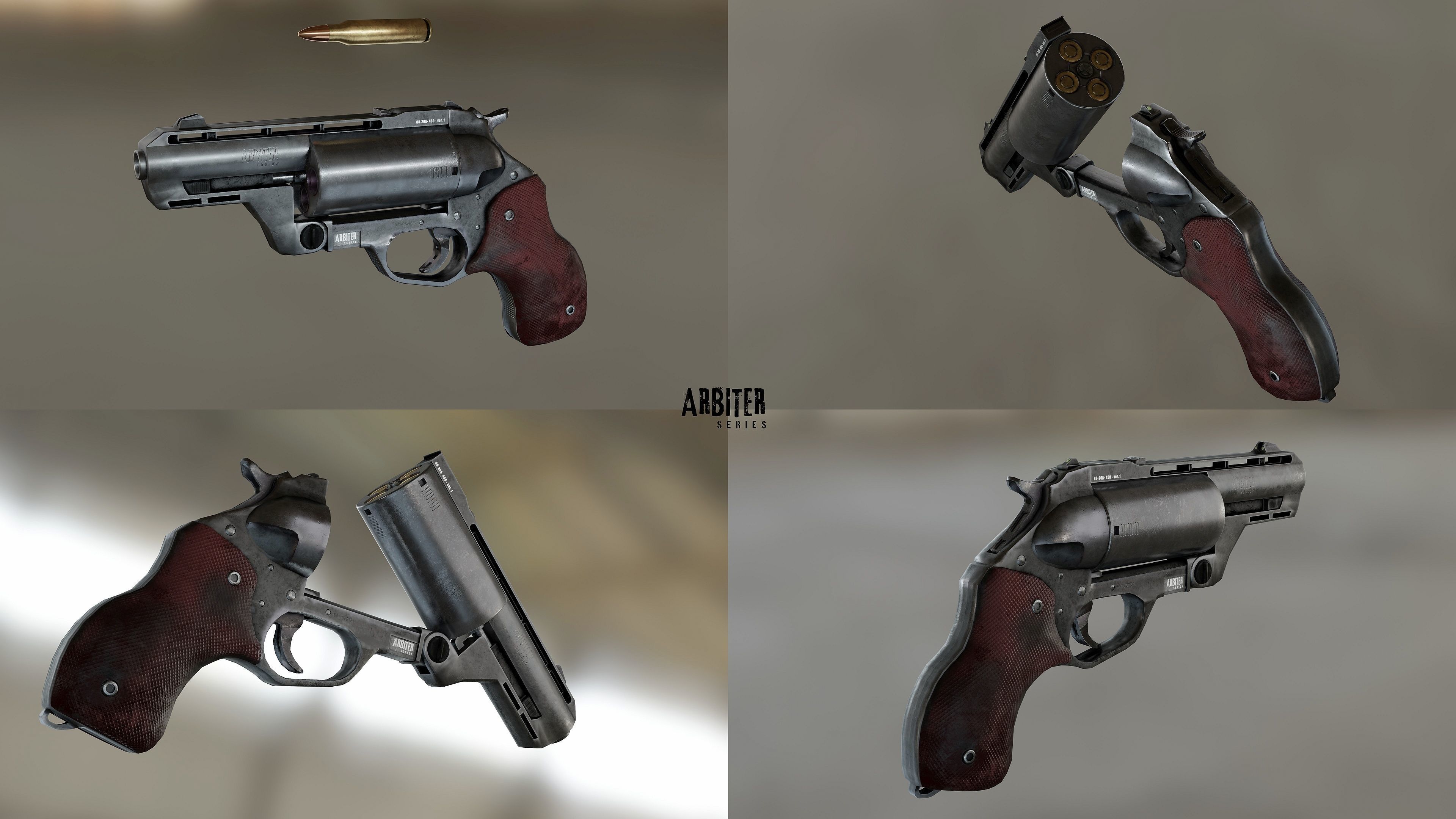 3D model Arbiter 556 Revolver VR / AR / low-poly rigged | CGTrader