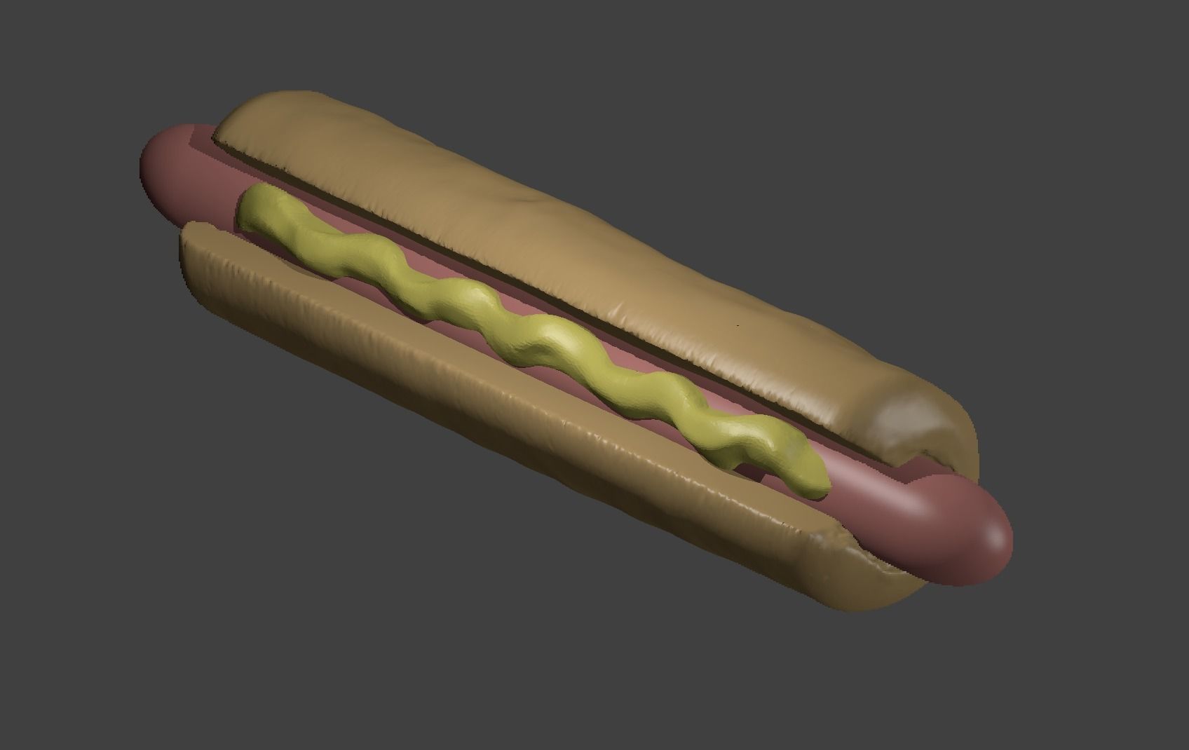 Hot Dog 3D model free 3D model 3D printable | CGTrader