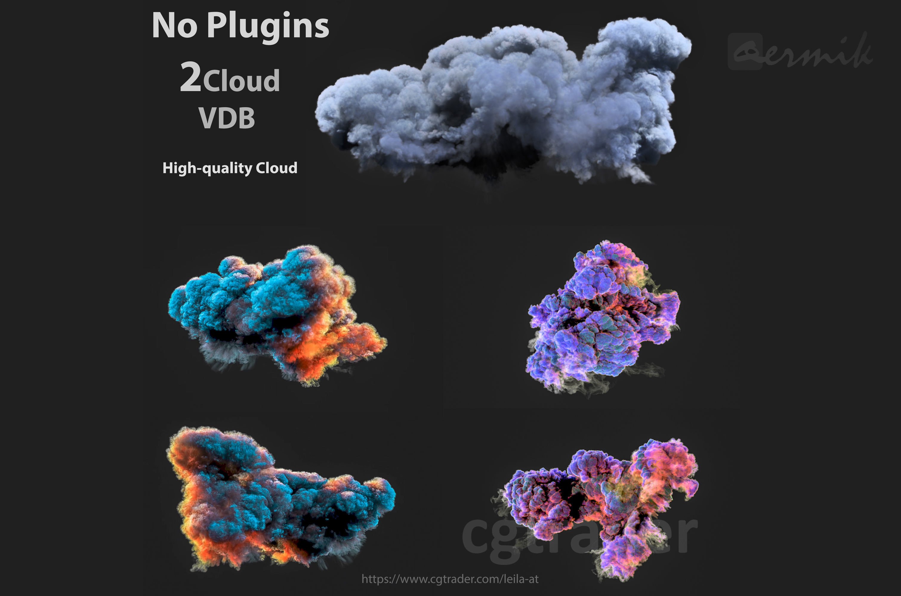 High-quality Cloud - 3D Volumetric cloud 3D model 3D model | CGTrader