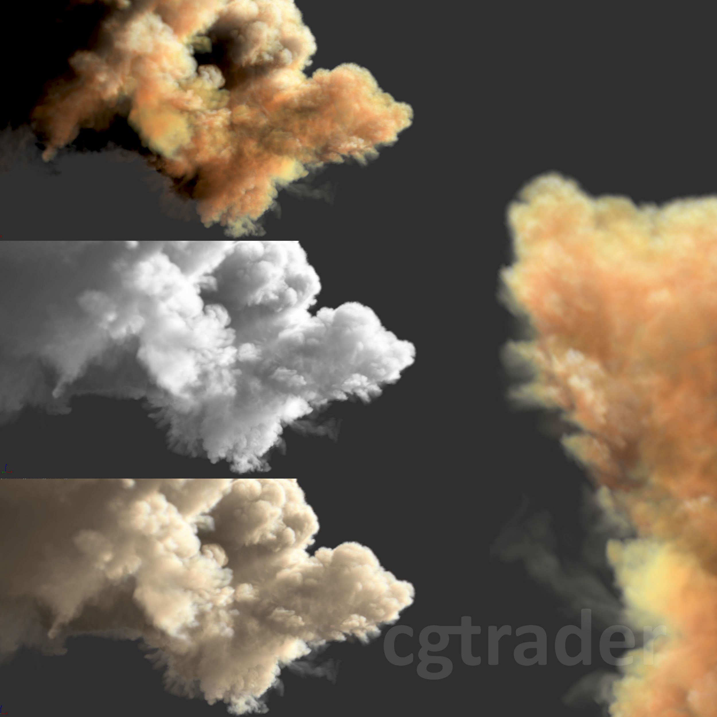 High-quality Cloud - 3D Volumetric cloud 3D model 3D model | CGTrader