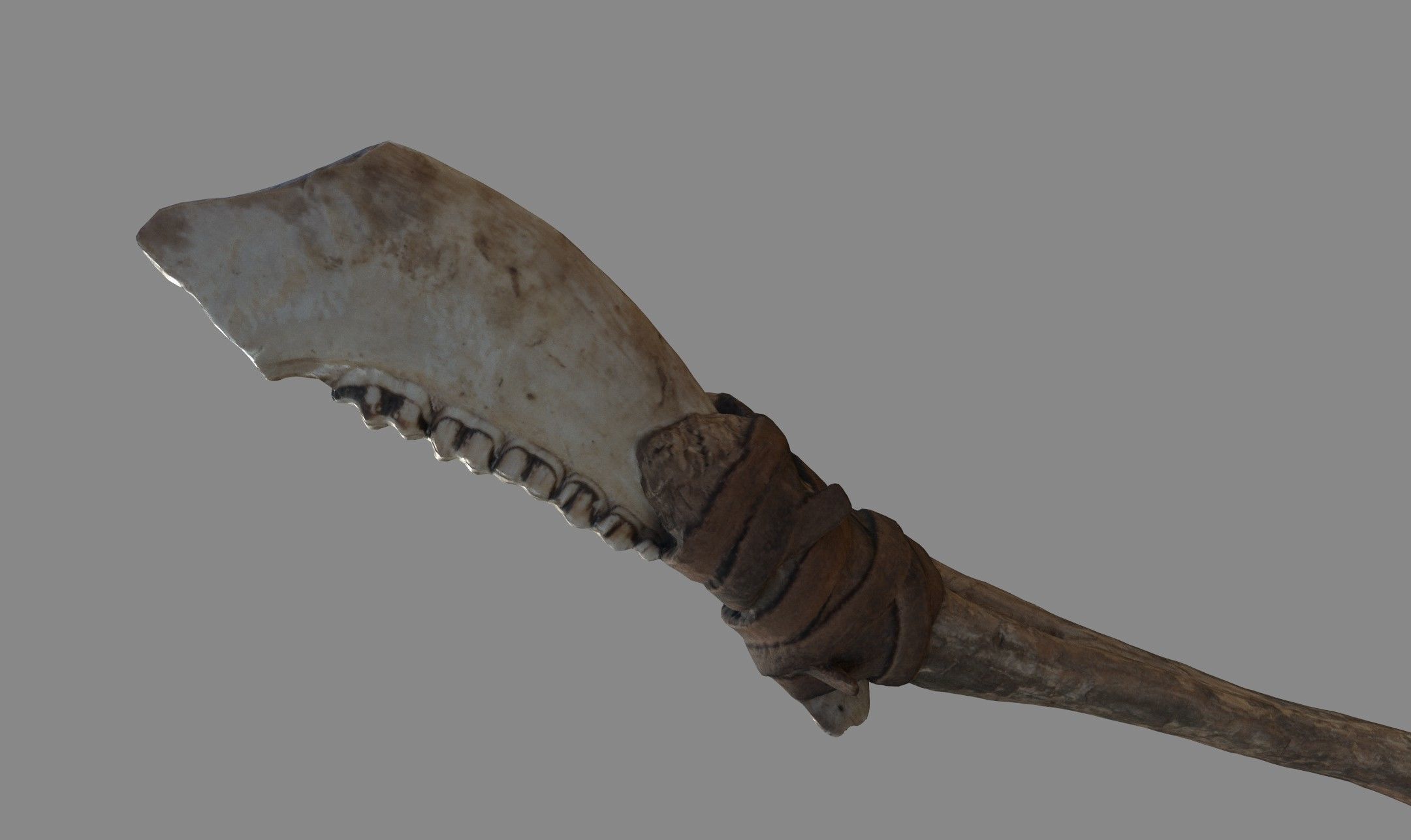 3D model 3D Real Primitive Axe Bone Yaw-Wood VR / AR / low-poly | CGTrader