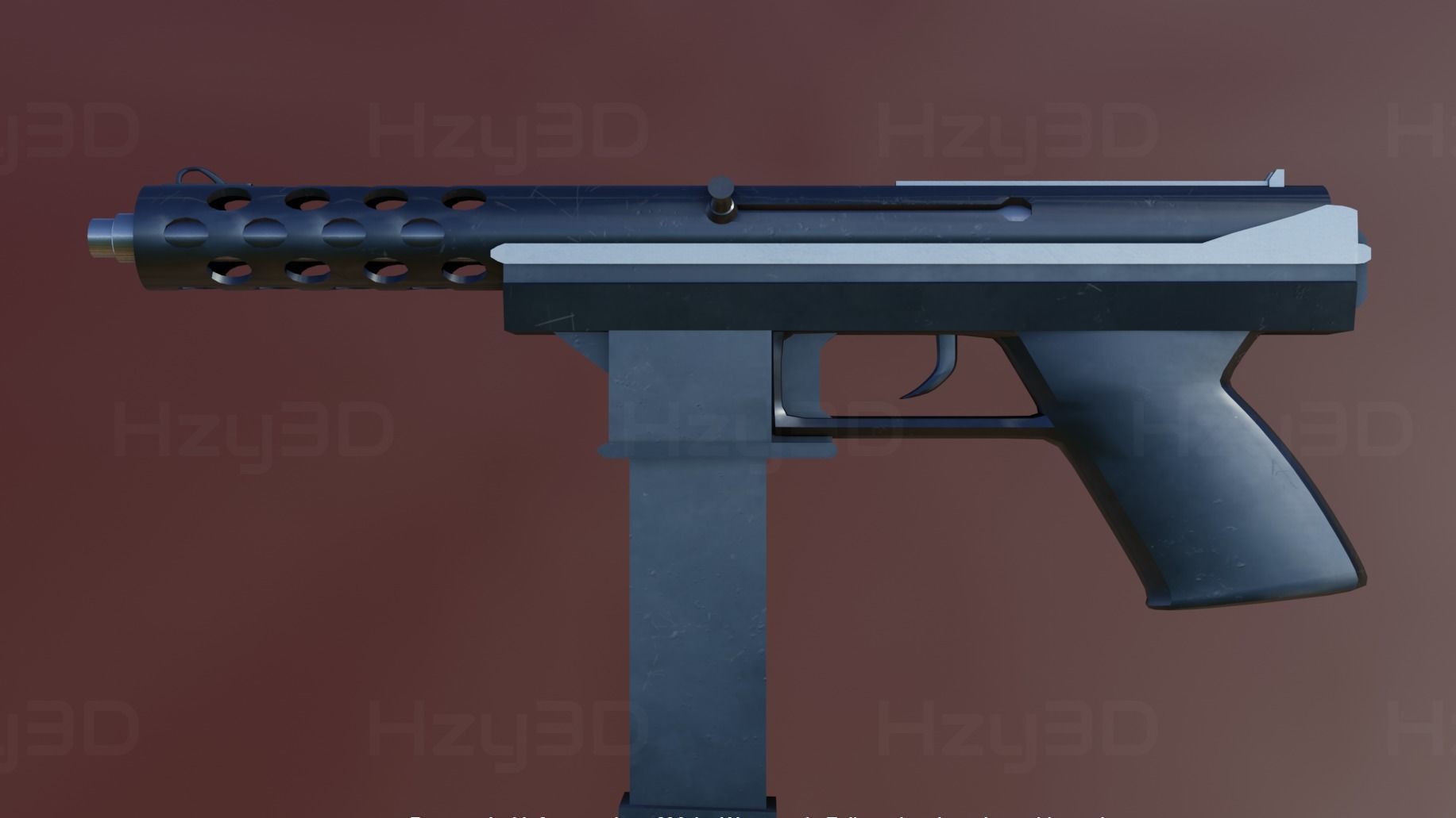 Tec 9 Pistol 3D model | CGTrader