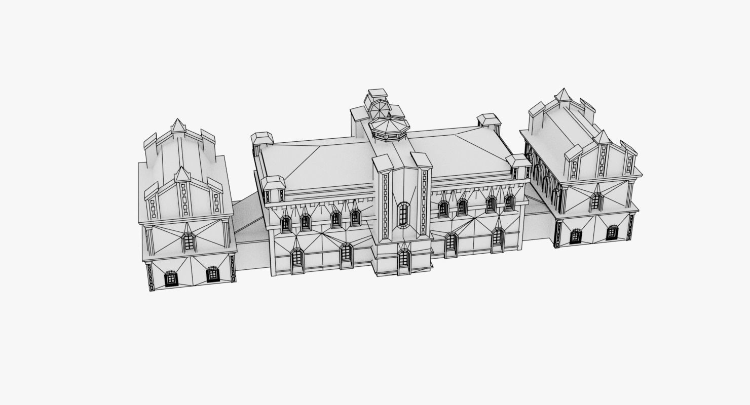 3D model 3D Academy VR / AR / low-poly | CGTrader