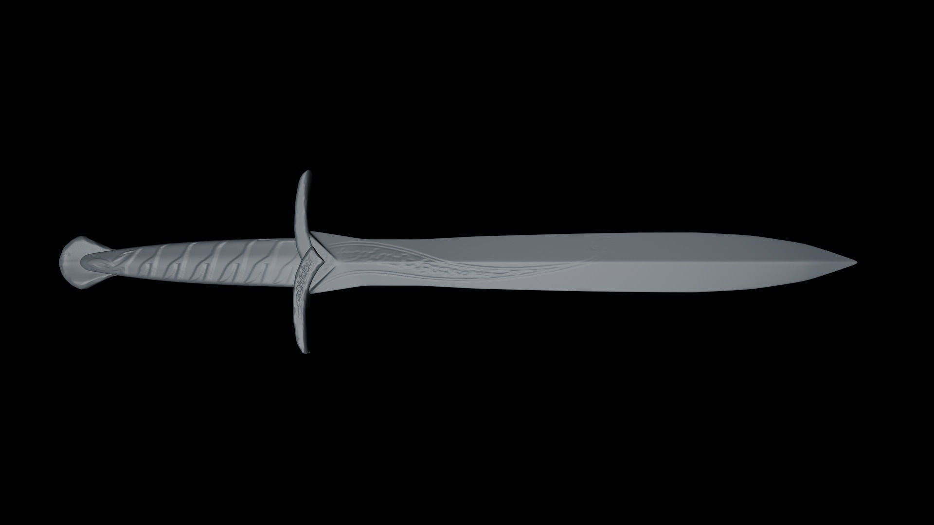 Sting Sword LOTR free 3D model | CGTrader