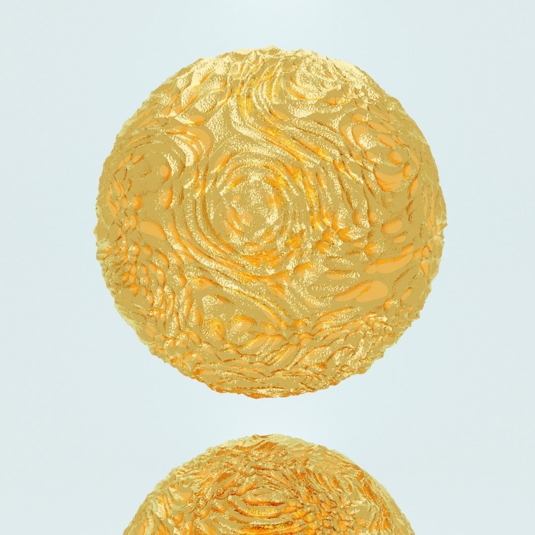 Stylised Sun Procedural Texture 3D model | CGTrader