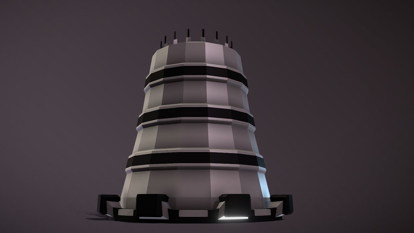 3D model Atomic Cooling Tower VR / AR / low-poly | CGTrader