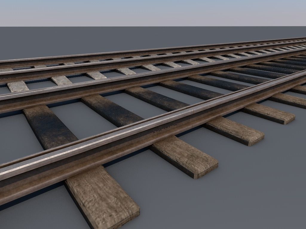 3D model Tram rails VR / AR / low-poly | CGTrader