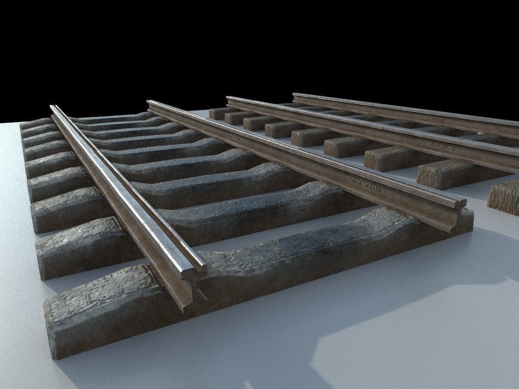 3D model Tram rails VR / AR / low-poly | CGTrader