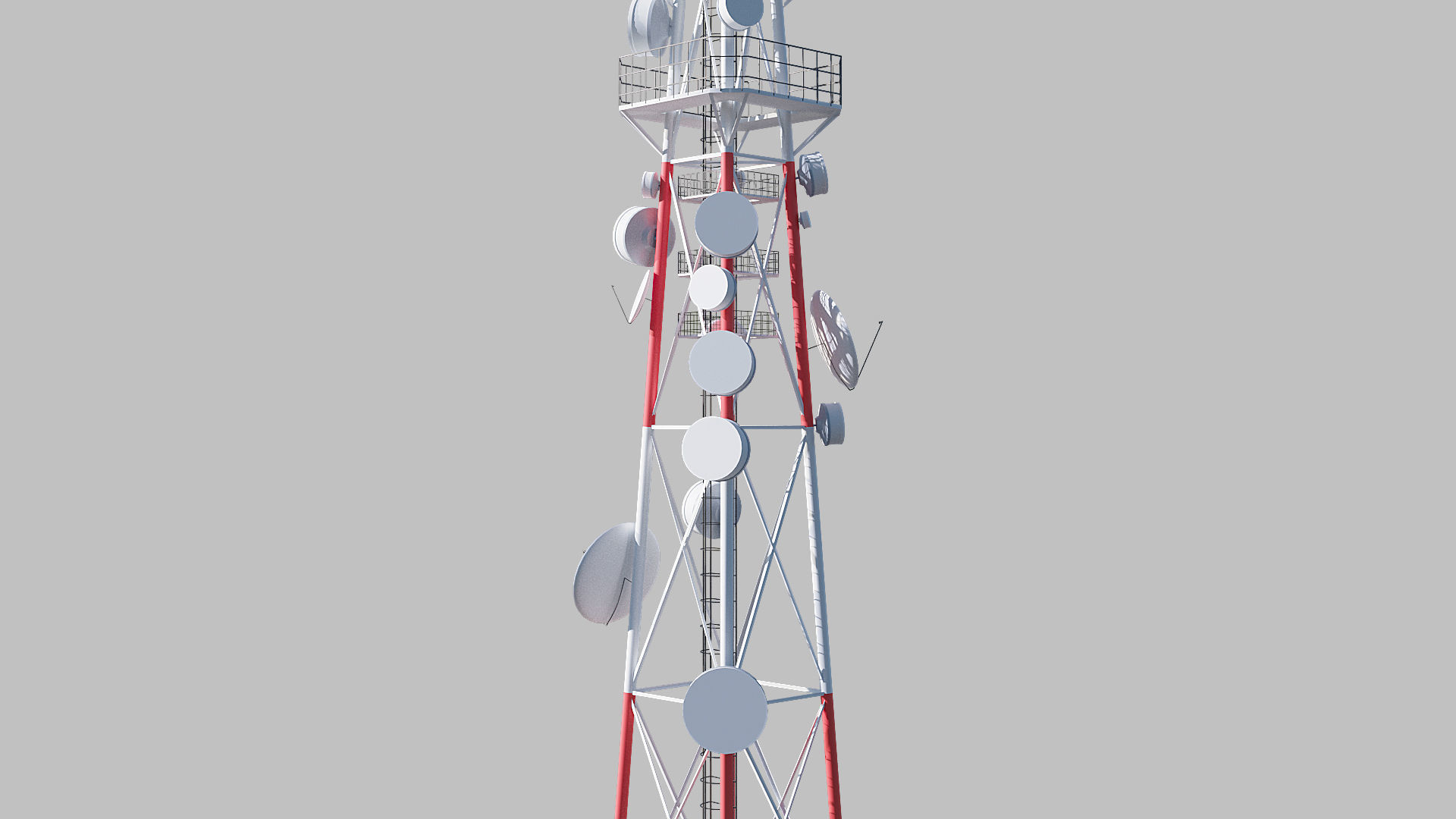 Telecommunication Tower 3D model | CGTrader