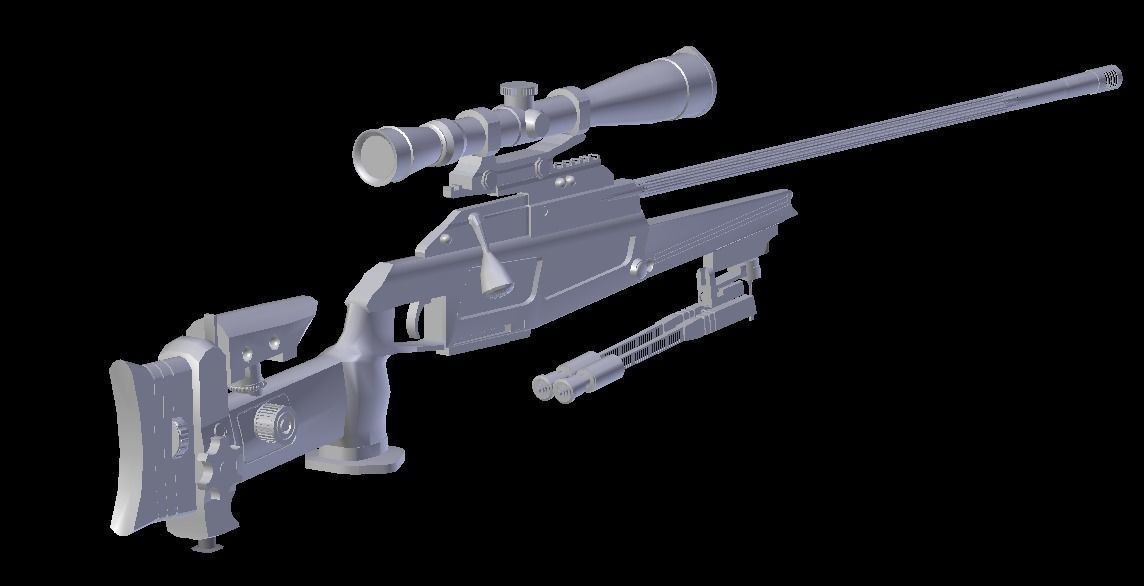 Sniper Blaser R93 free VR / AR / low-poly 3D model | CGTrader