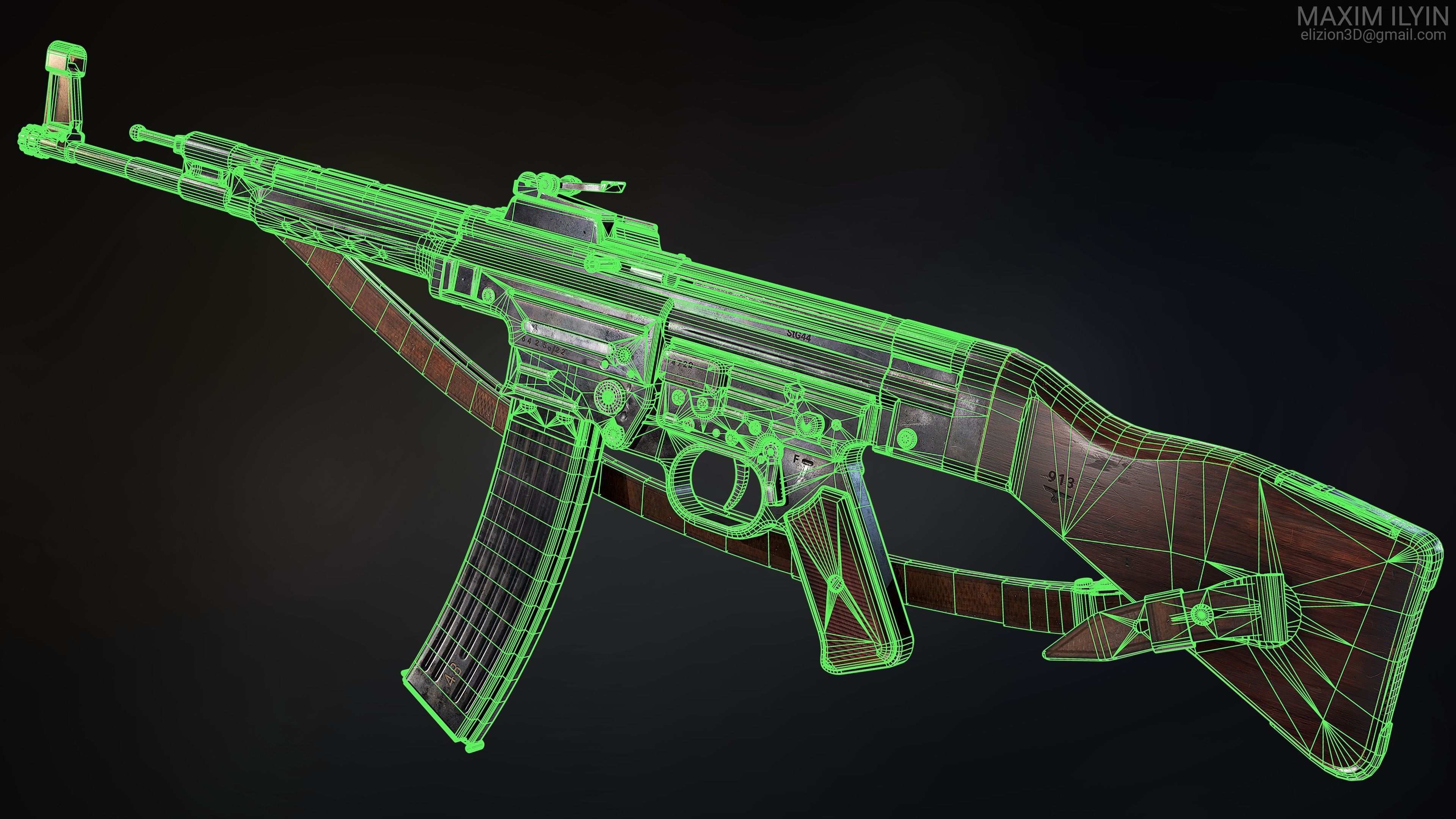 STG - 44 Sturmgewehr free VR / AR / low-poly 3D model | CGTrader