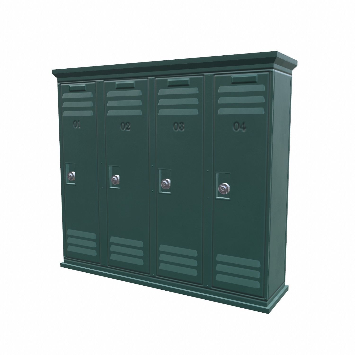 3D model Lockers - 01 VR / AR / low-poly | CGTrader