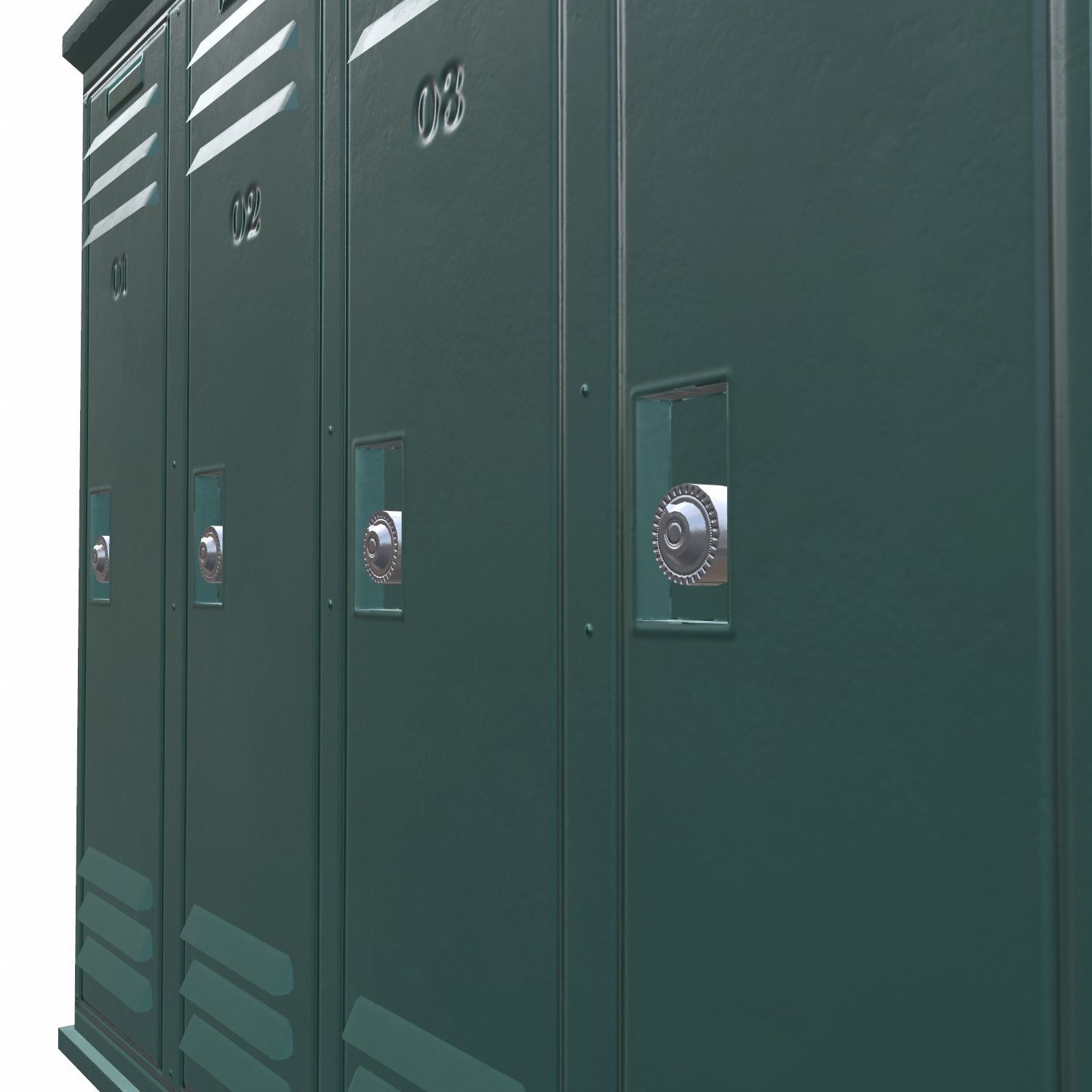 3D model Lockers - 01 VR / AR / low-poly | CGTrader