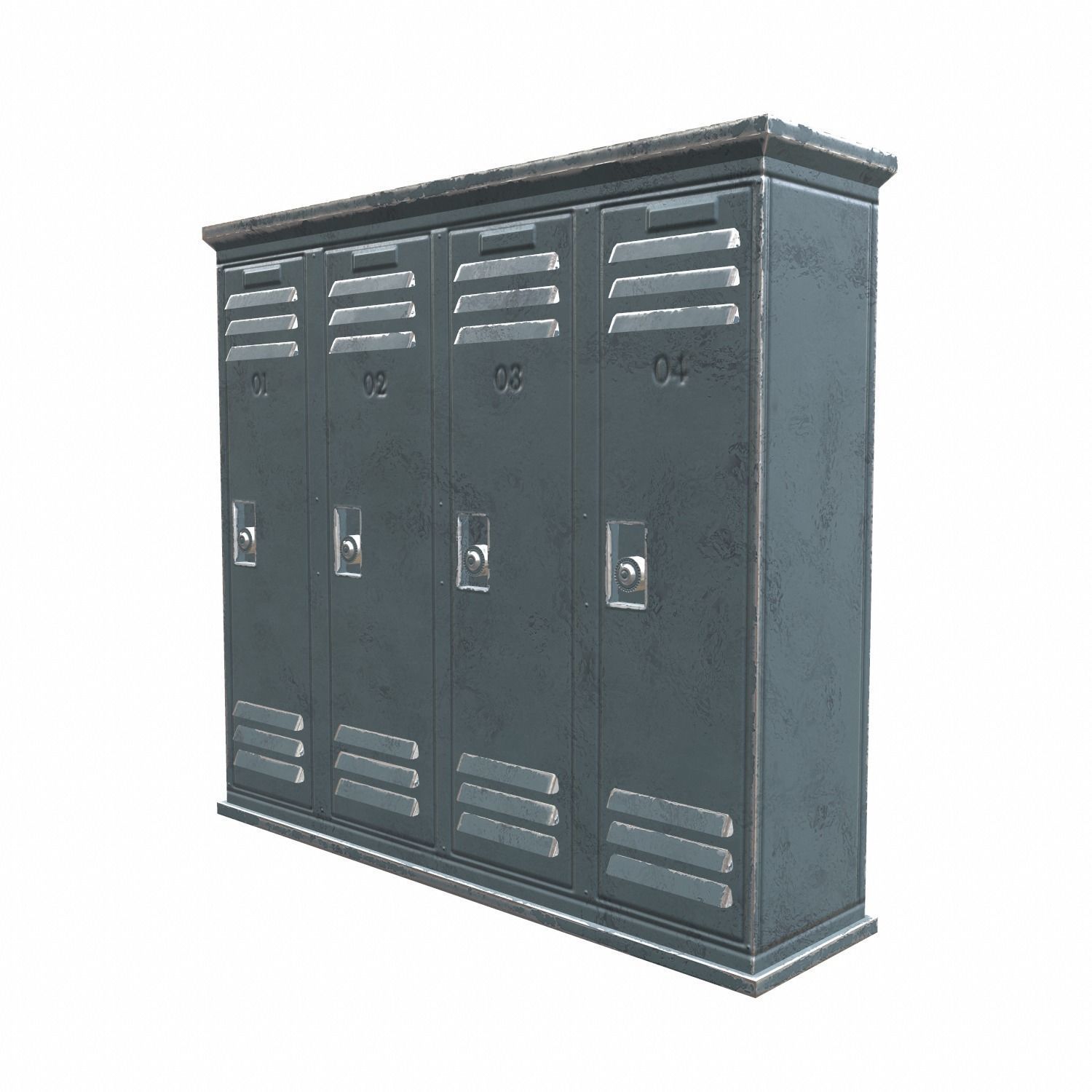 3D model Lockers - 02 VR / AR / low-poly | CGTrader