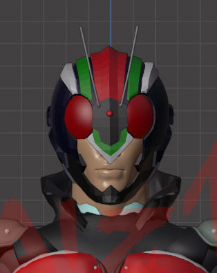 Riderman helmet remake 3D model | CGTrader