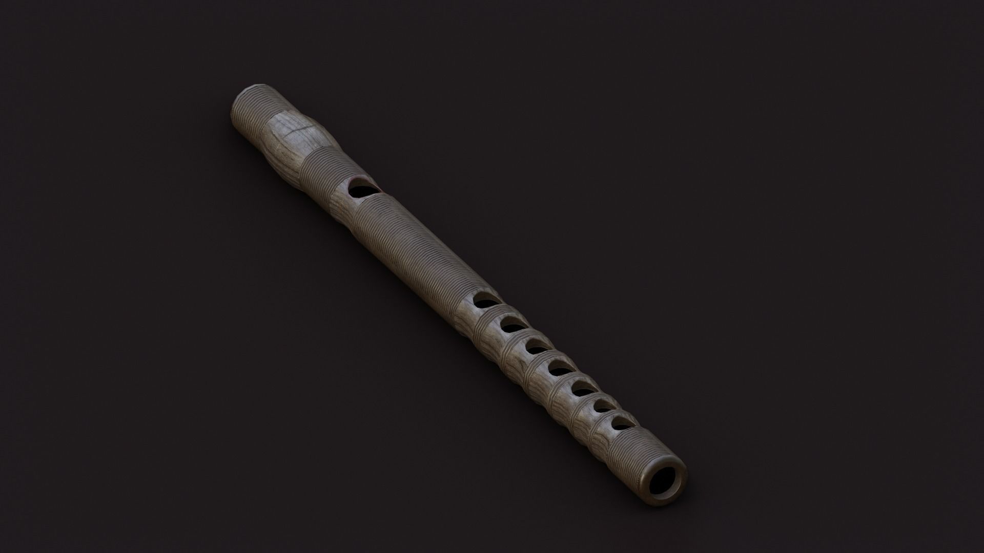 3D model Ryuteki traditional Japanese Instrument VR / AR / low-poly ...