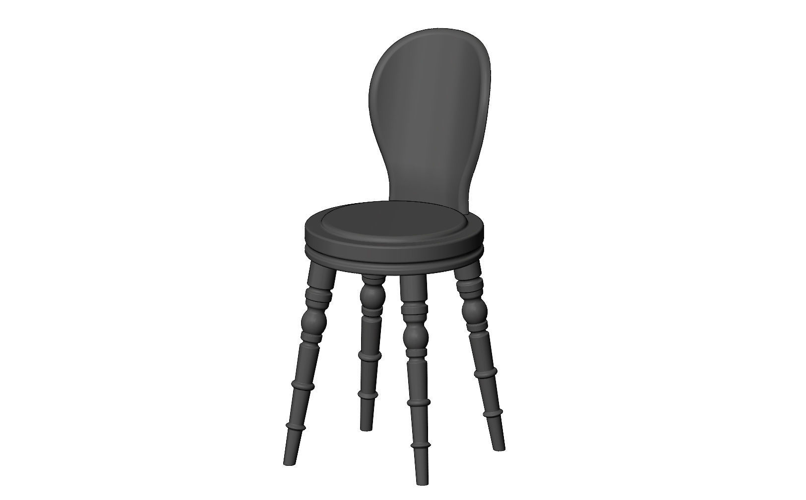 Miniature modern stool mockup prop 3D model 3D printable | CGTrader