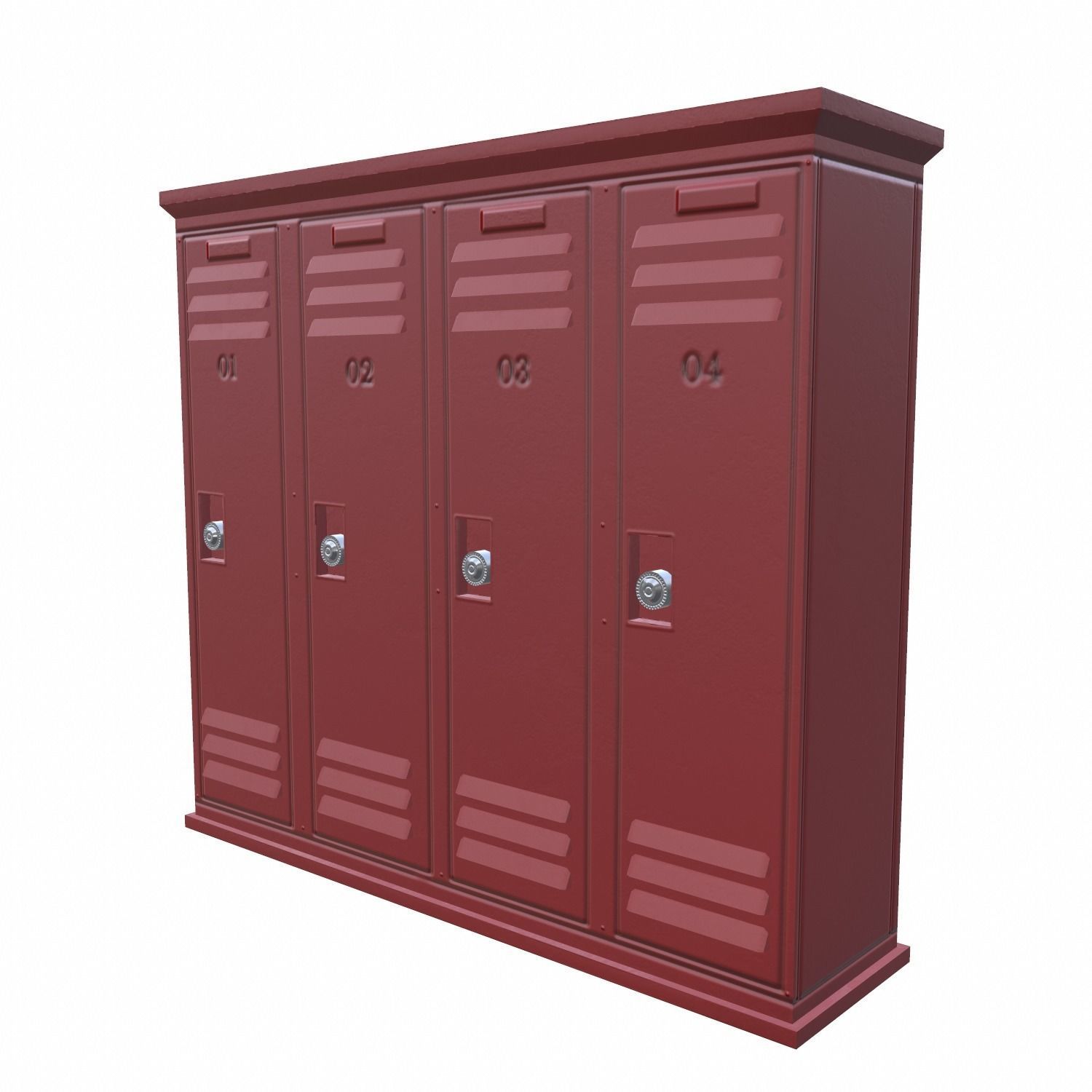 3D model Lockers - 04 VR / AR / low-poly | CGTrader