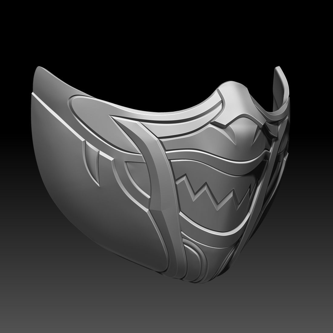 Skarlet mask for cosplay Mortal Kombat MK 3D print model 3D model 3D ...