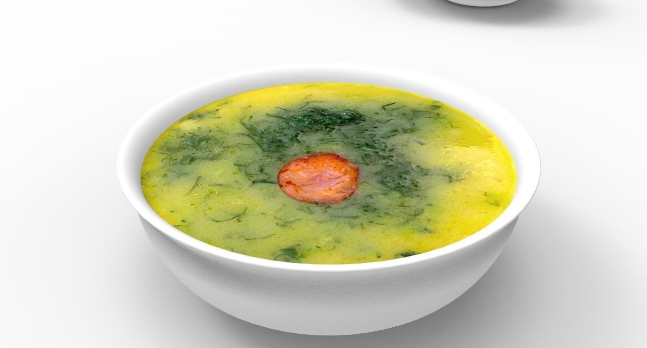 3D model soup 5 types v1 VR / AR / low-poly | CGTrader