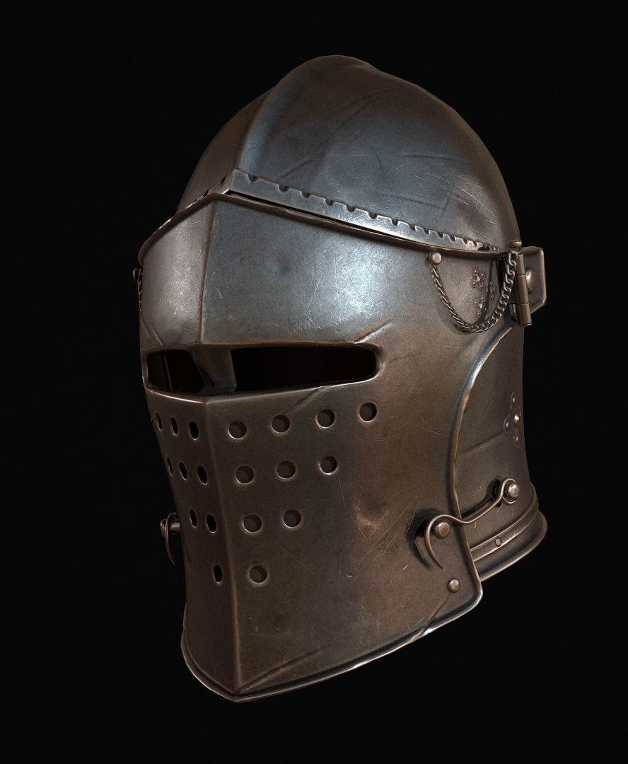 3D model Knight Helmet VR / AR / low-poly | CGTrader
