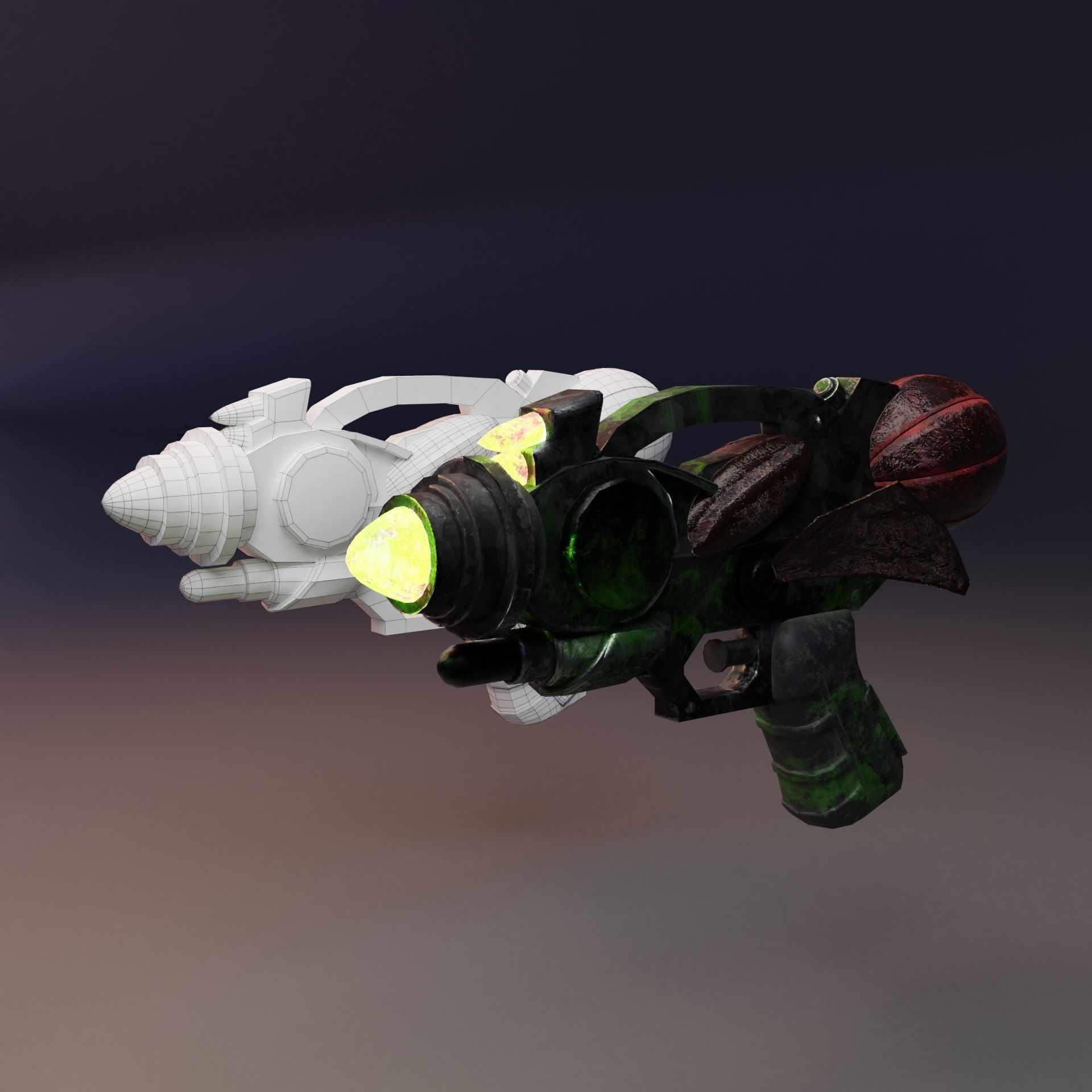 3D model sci-fi alien weapon VR / AR / low-poly | CGTrader