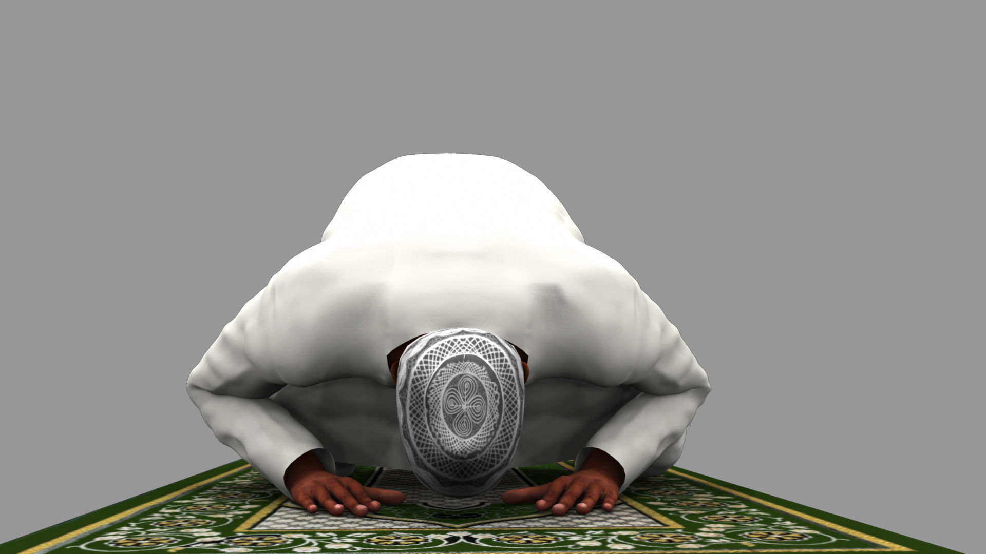 muslim prayer 3d model 3D model | CGTrader