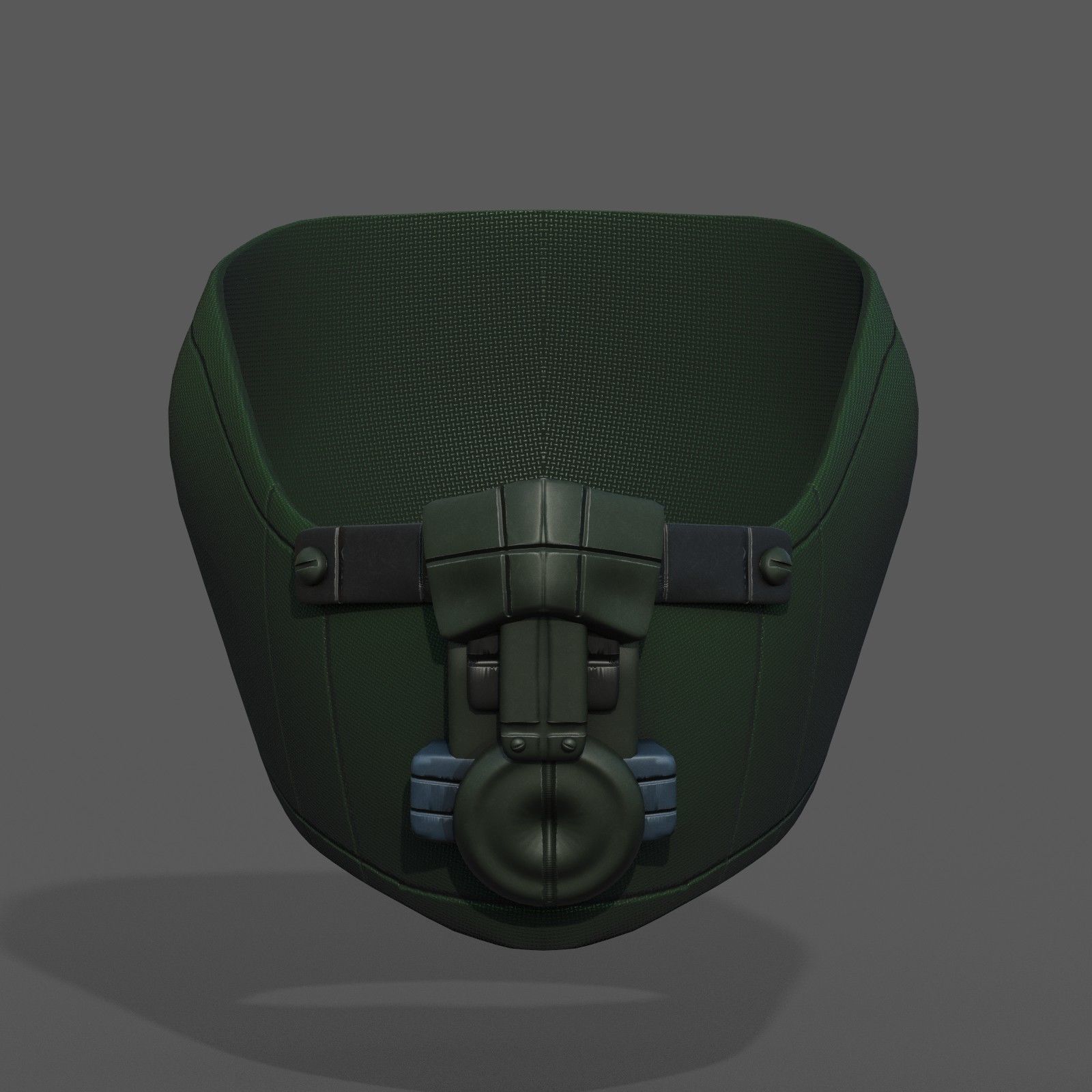 3D model Gas mask fabric futuristic protection isolated VR / AR / low ...