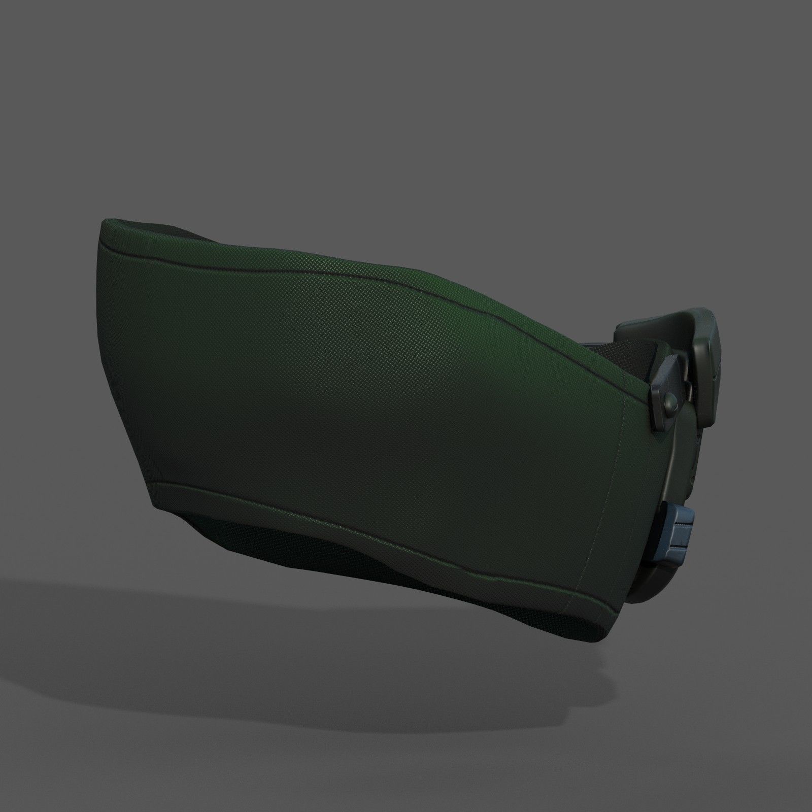 3D model Gas mask fabric futuristic protection isolated VR / AR / low ...