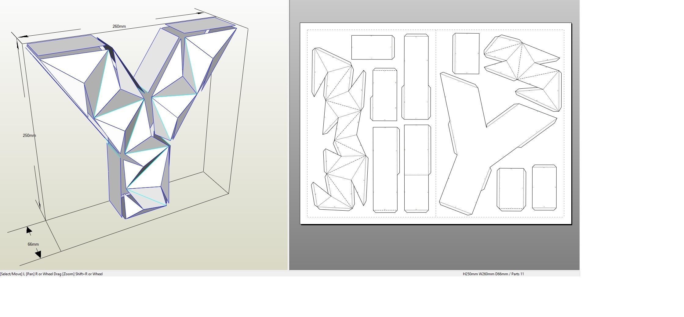 Lowpoly letter Y 3D model 3D printable | CGTrader