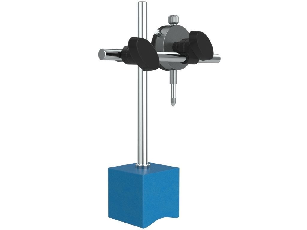 Dial Indicator With Magnetic Base 3D model | CGTrader