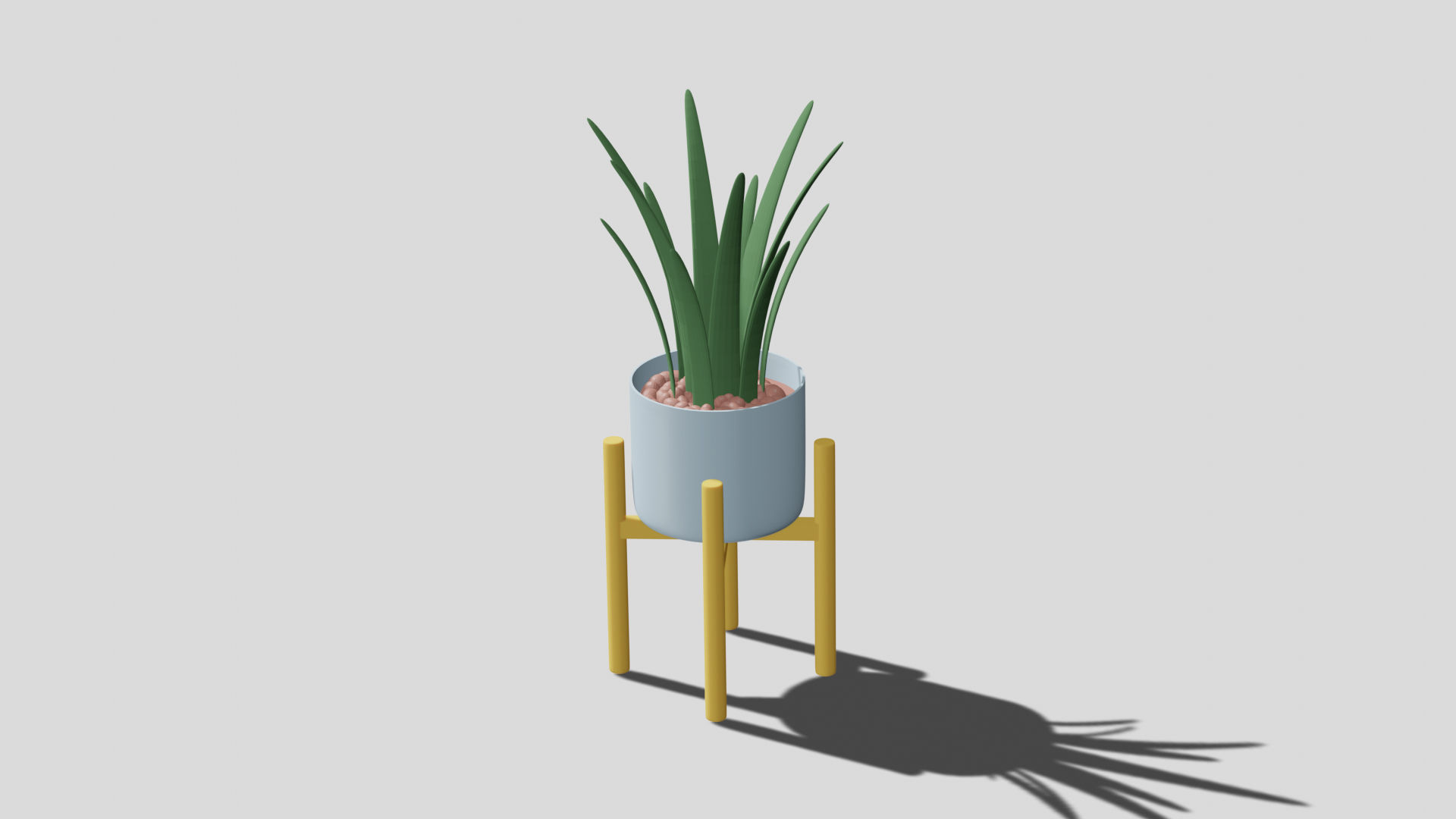 Pot plant free 3D model | CGTrader