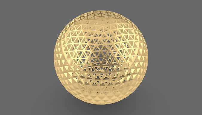 Geodesic Sphere Frame frequency 5 3D model | CGTrader