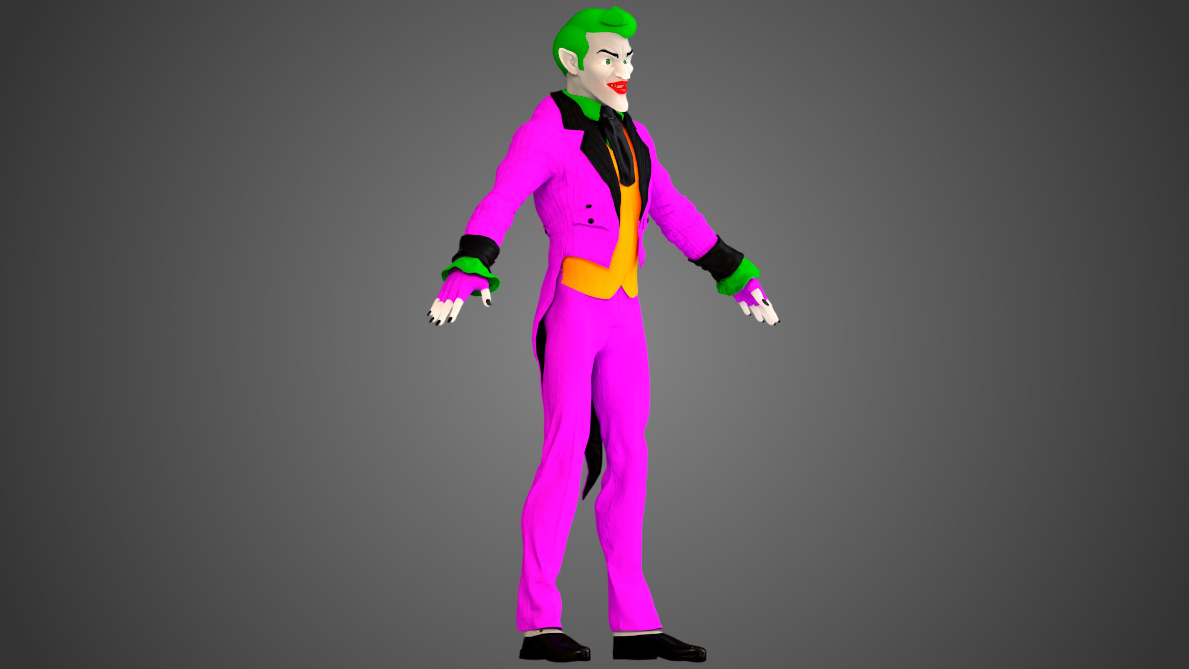 The Joker - Cartoon Style 3D model animated rigged | CGTrader