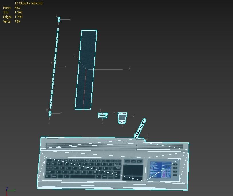3D model Cyberdeck VR / AR / low-poly | CGTrader