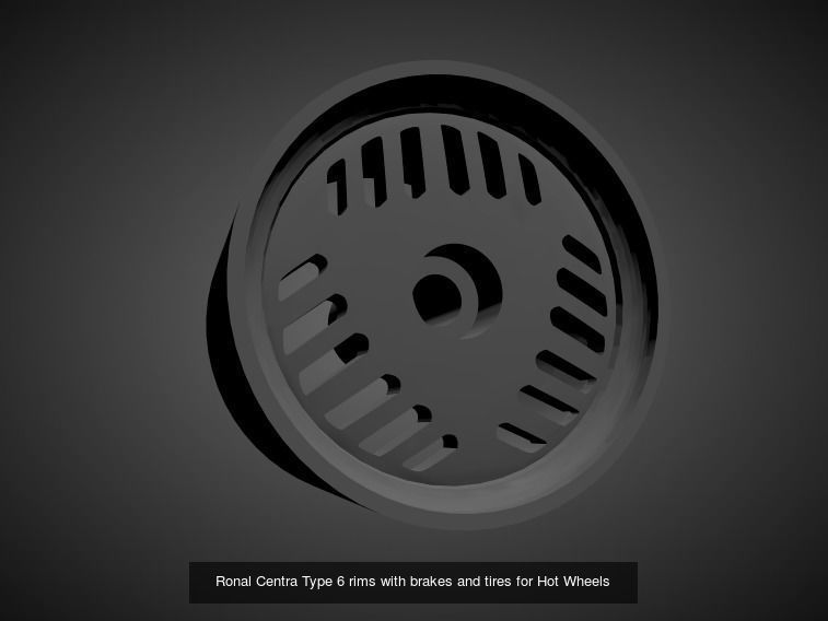 Classic European cars rims with Brakes and tires for Hot Wheels 3D ...