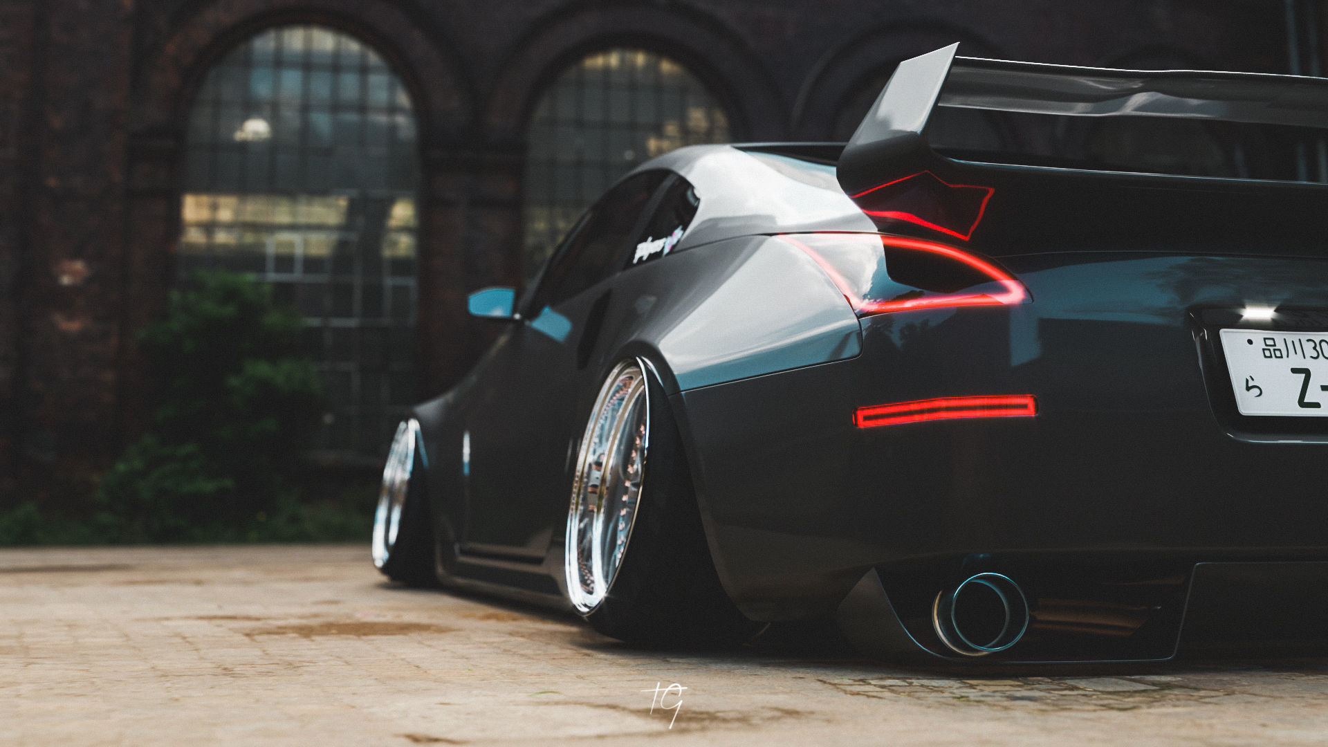 Stanced Nissan 350z 3D model | CGTrader