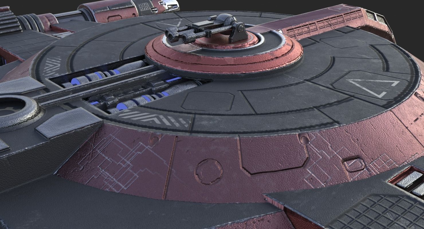 3D model Lancer Class Spaceship Vray VR / AR / low-poly | CGTrader