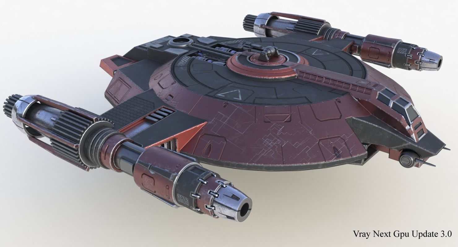 3D model Lancer Class Spaceship Vray VR / AR / low-poly | CGTrader